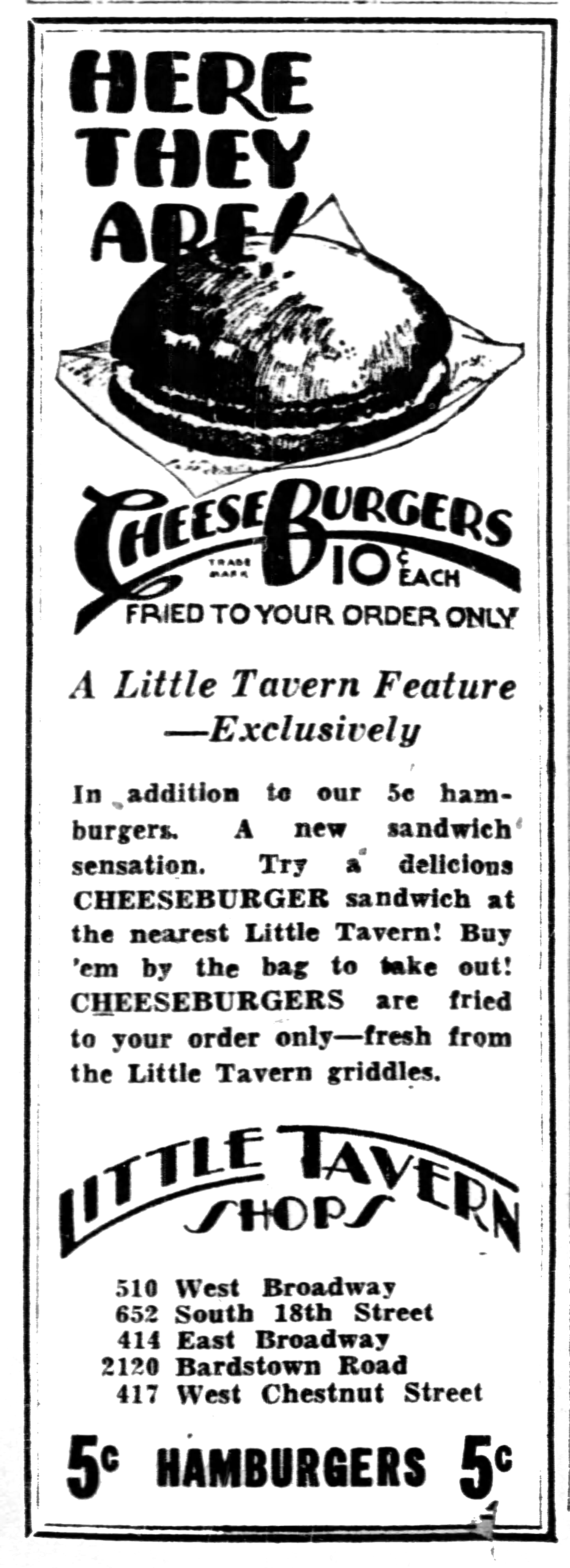 Little Tavern- the original Cheeseburger | Diner Hunter